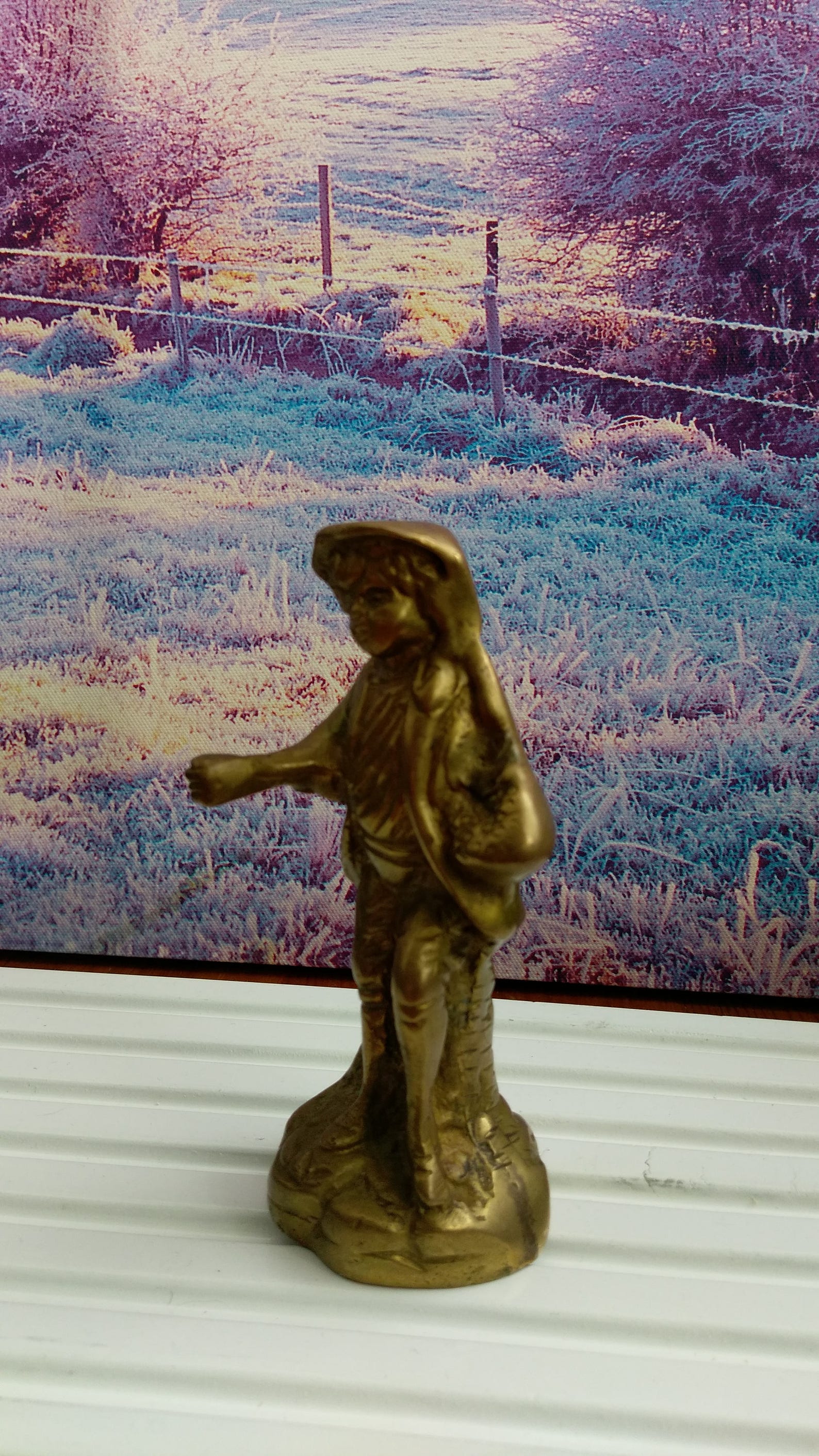 Brass Figurines Kids Figurine Children Figurine Lady | Etsy