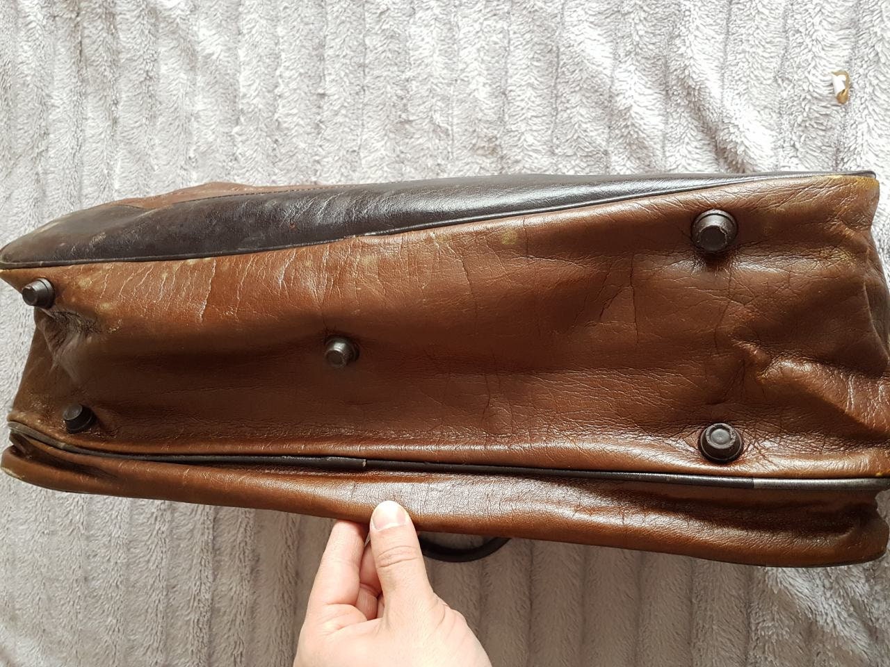 Leather traveling bag old traveling bag antique traveling | Etsy