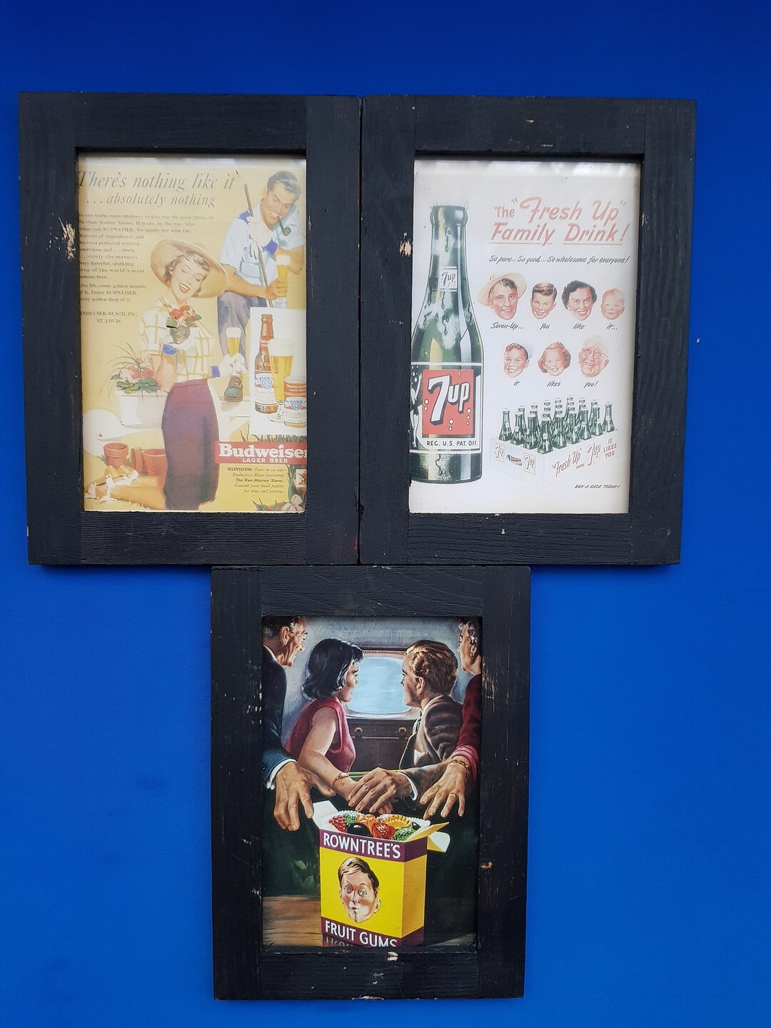 Budweiser, 7up Photo Frame, 7up, Rowntrees, Retro Woman Picture, Retro ...