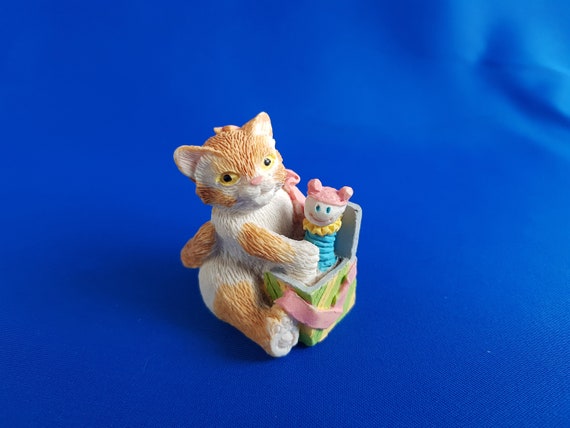 Resin cat figurine cat figurine resin figurine small cat | Etsy