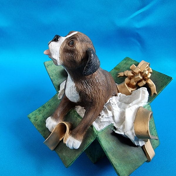 Resin Boxer Dog Figurine - Etsy