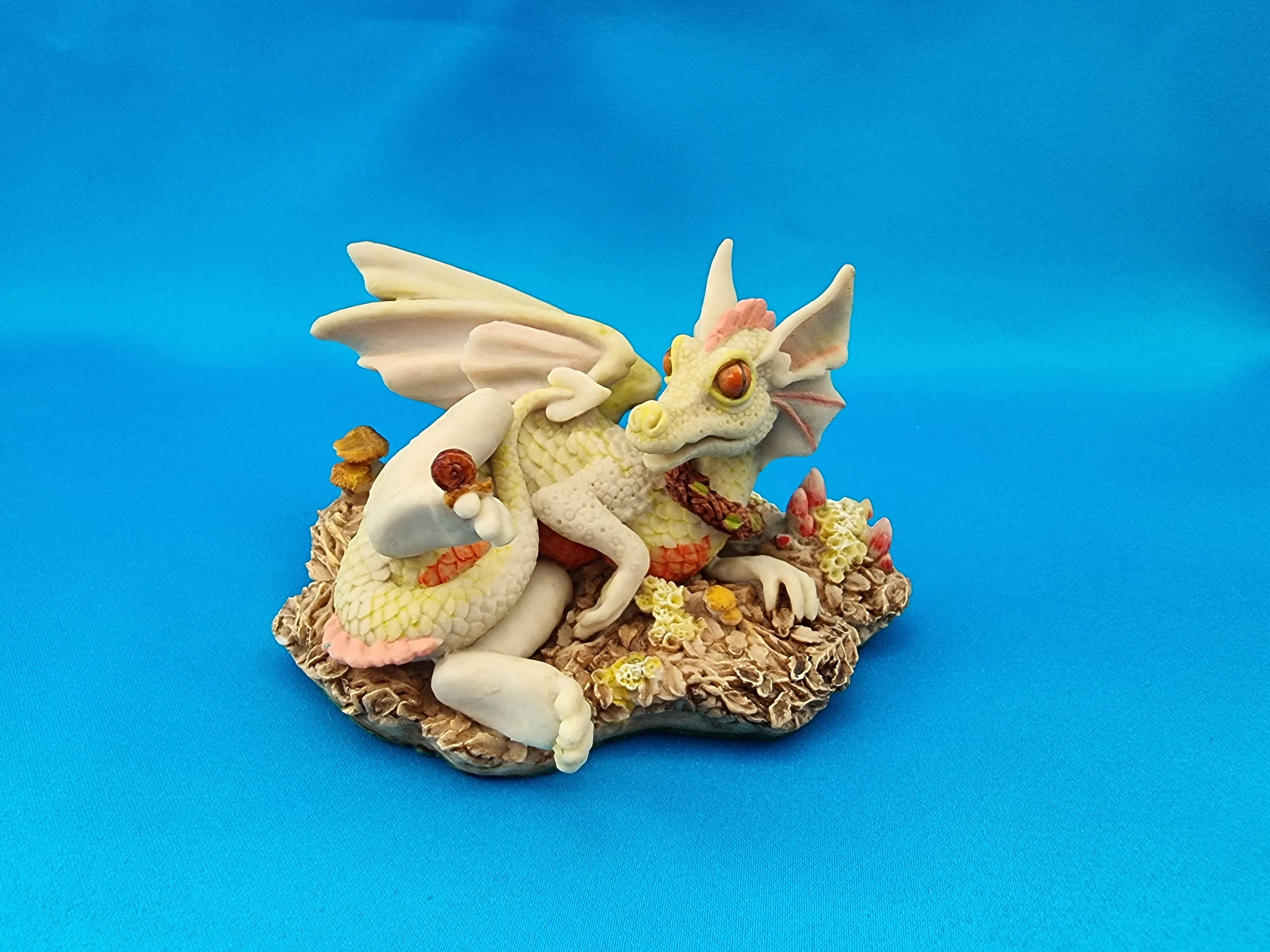 Art & Collectibles small dragon figurine, resin dragon figure ...