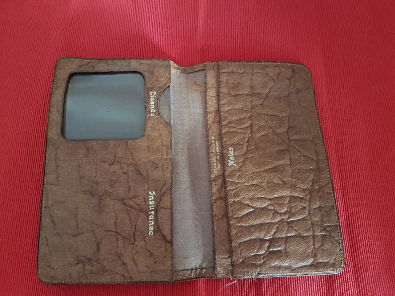 Genuine pigskin leather money notes vintage leather wallet | Etsy