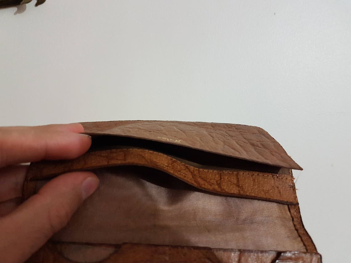 Genuine Pigskin Leather Money Notes Vintage Leather Wallet - Etsy UK