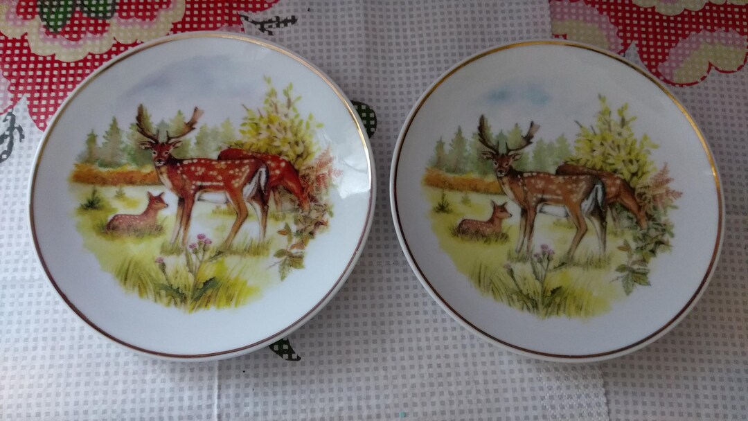 Wildlife of Britain Collectible Plate 'deer' Designed by Susan ...
