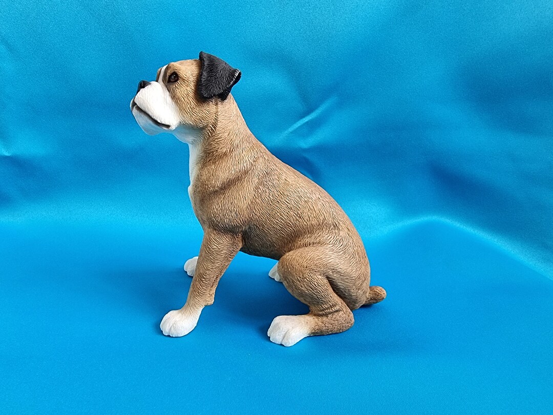 Boxer Dog Figurine, Dog Figurine, Boxer Puppy Figurine, Resin Boxer ...