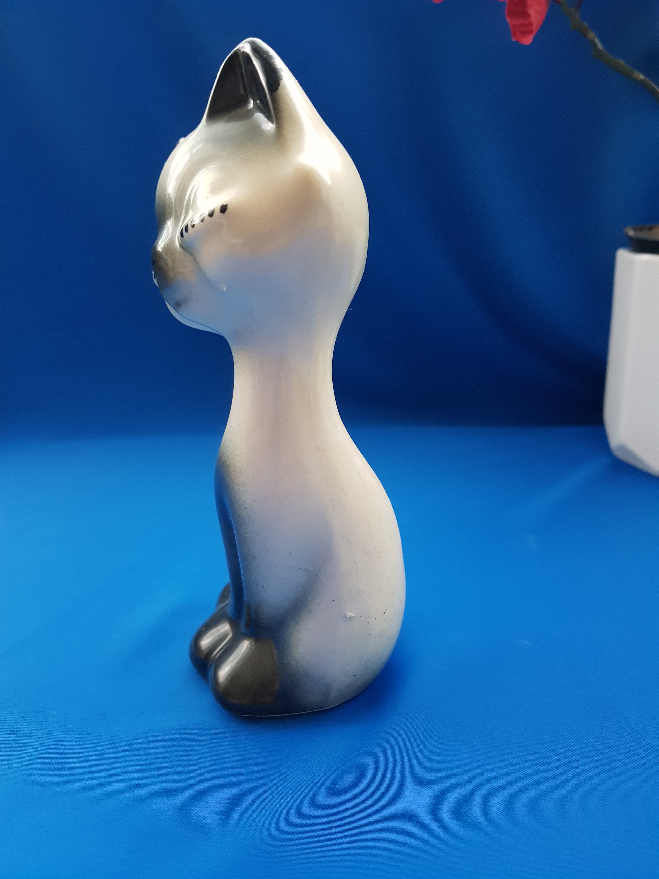 Siamese Cat Figure Siamese Cat Cat Figurine Cat Sculpture | Etsy