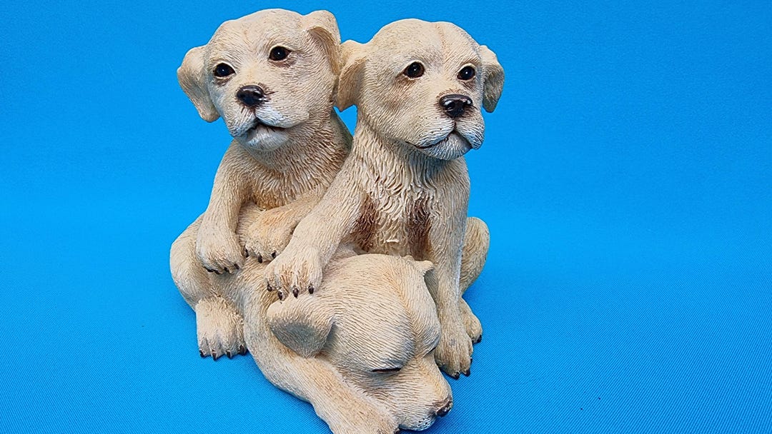 Labrador Puppy Figurine, Labrador Dog Figurine, Retriever Dog Figurine ...