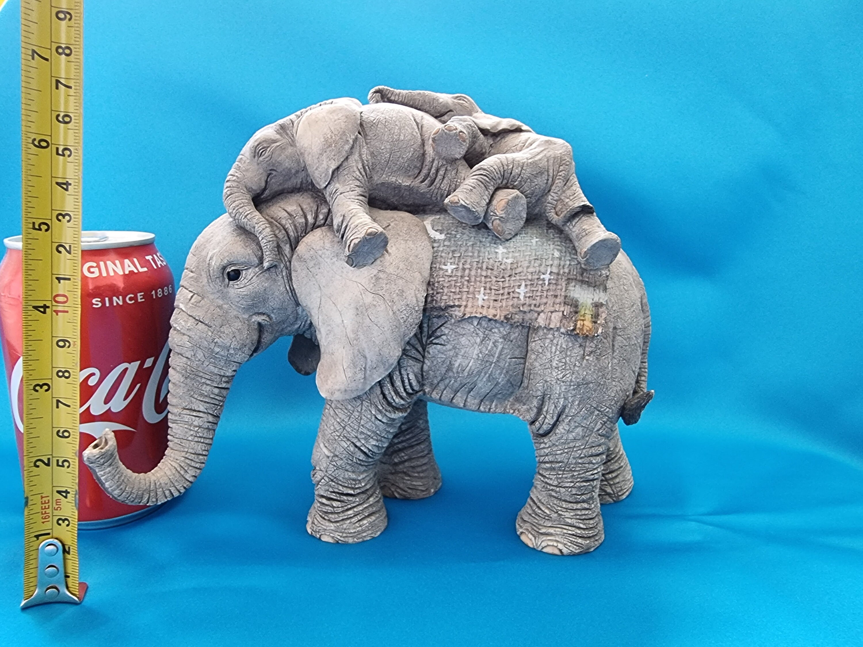 Elephant Sculpture Elephant Figure Elephant Statue Tuskers Elephant Resin Elephant Figurine