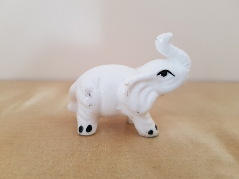 Elephant Figurine Pottery Elephants Ceramic Elephants - Etsy