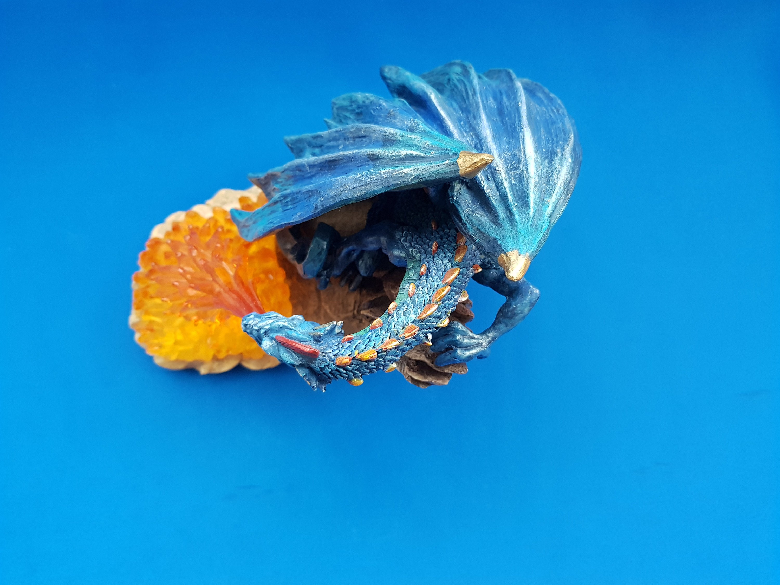 Dragon Figurine Fire Dragon Figure Big Dragon Figure | Etsy