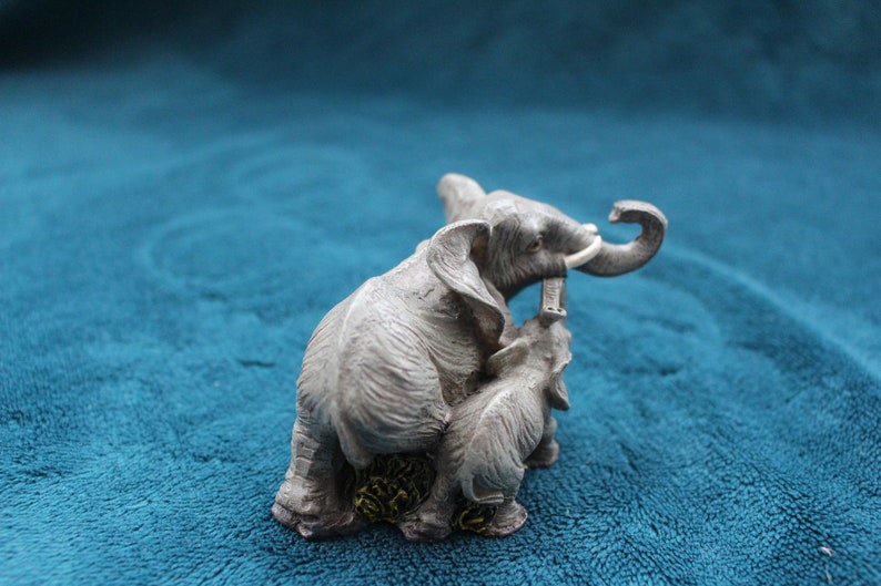 Elephant Figurine Tusker Elephant Resin Elephants Elephant - Etsy