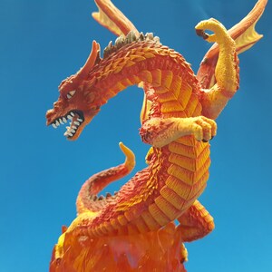 Dragon Figurine, Resin Dragon Figure, Land of the Dragons, Large Dragon ...