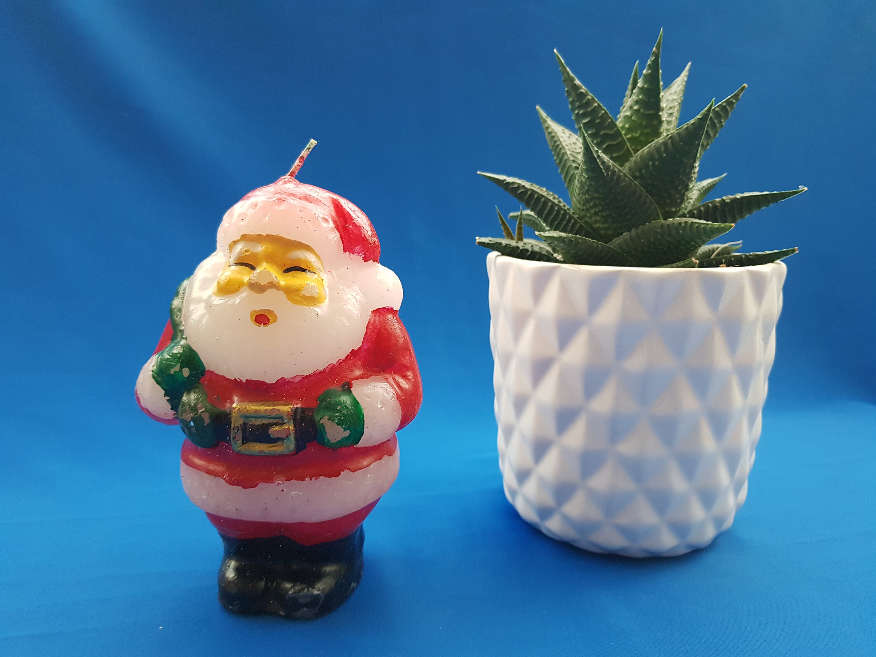 Santa candle Santa figurine Christmas clearance Christmas | Etsy