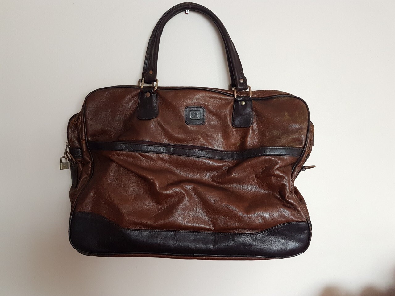 Leather traveling bag old traveling bag antique traveling | Etsy