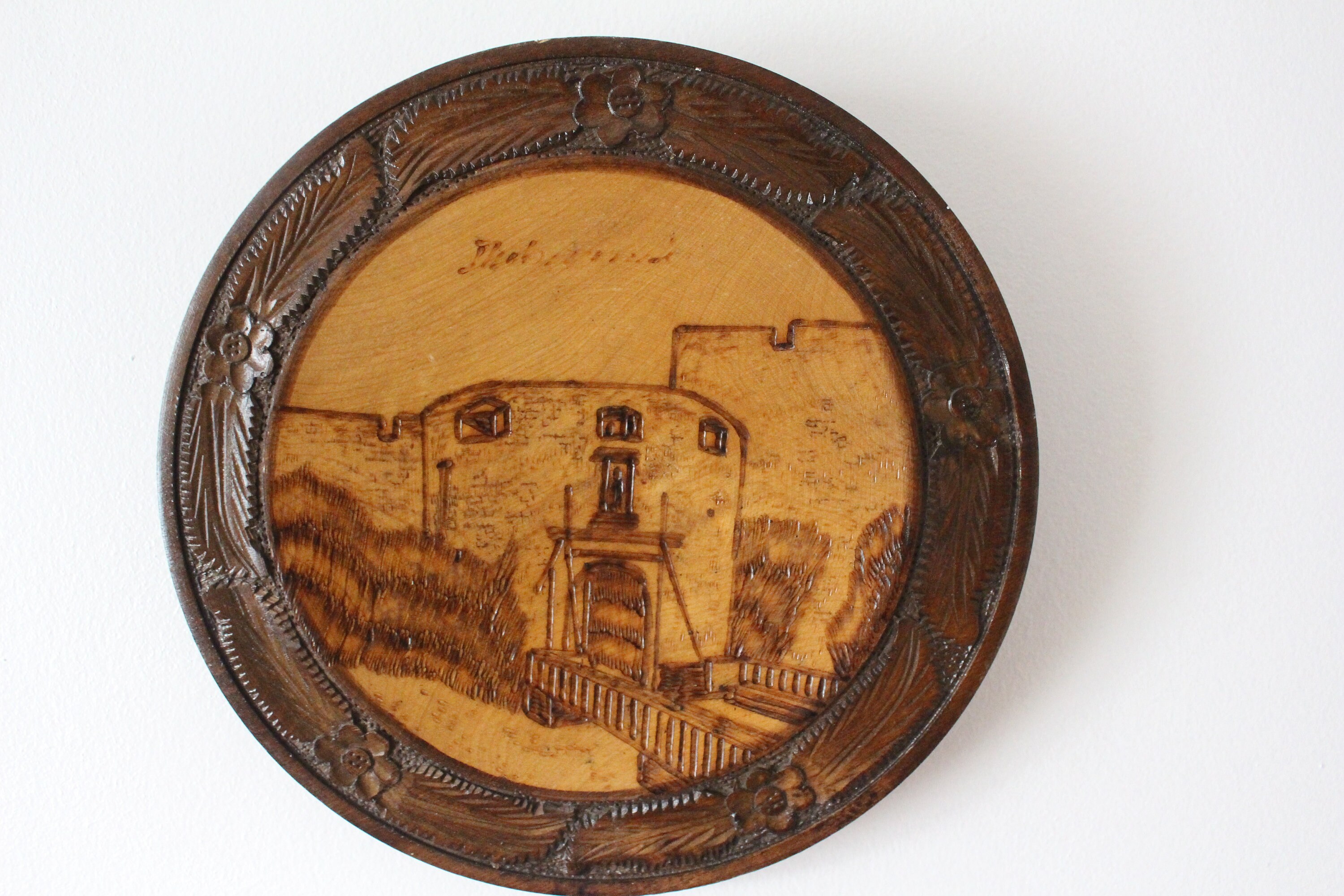 Carved Wooden Plate Hanging Plates Decorative Wooden Plate - Etsy UK