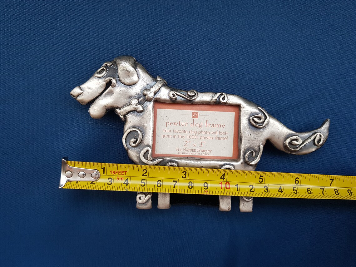 Pewter Dog Frame Dog Frame Dog Figurine Pewter Frame - Etsy UK