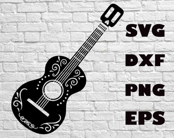 Coco guitar svg | Etsy