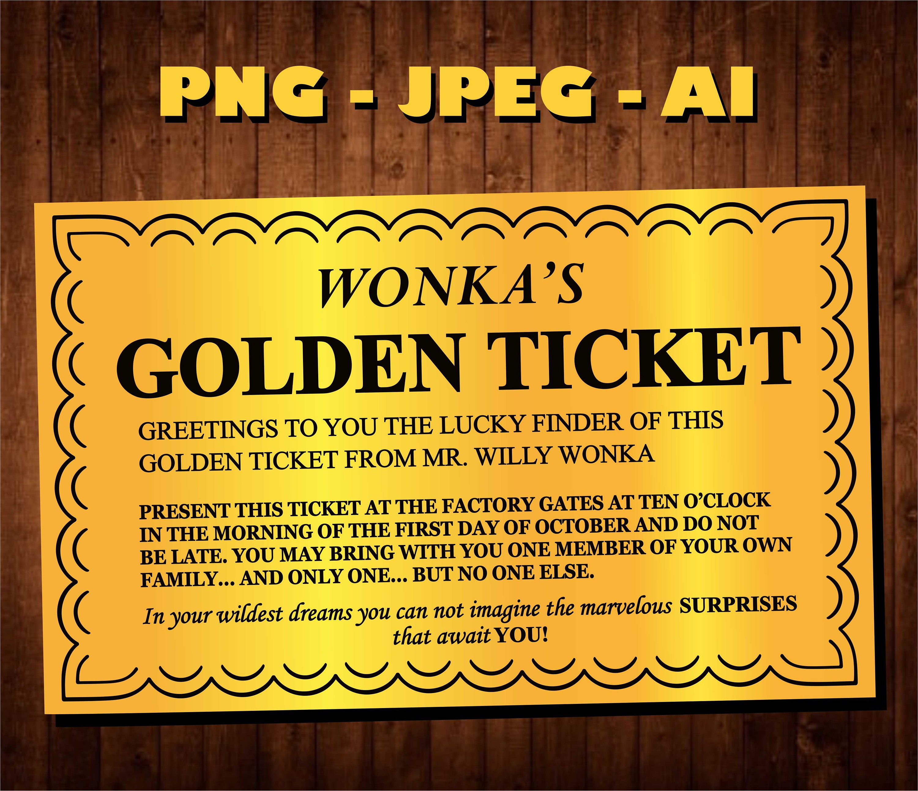 Golden Ticket Printable