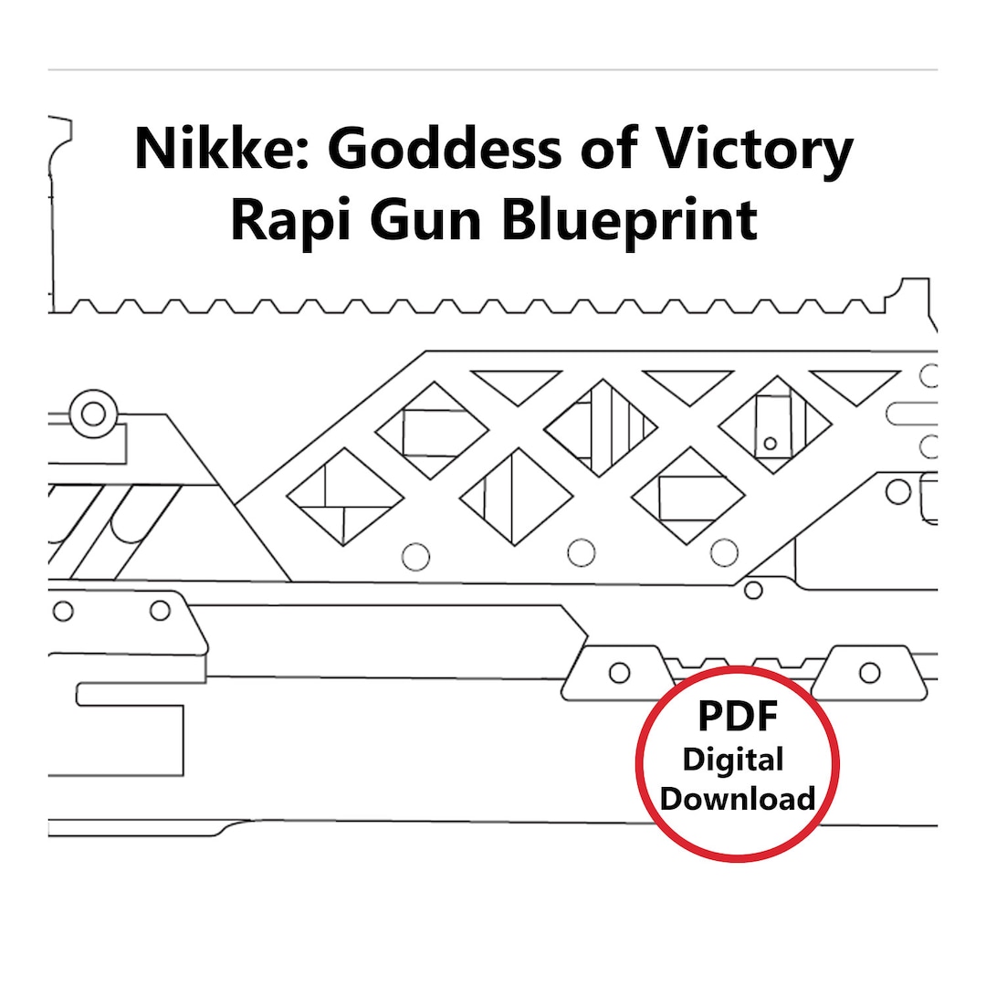 NIKKE Goddess of Victory Rapi Gun Blueprint - Etsy