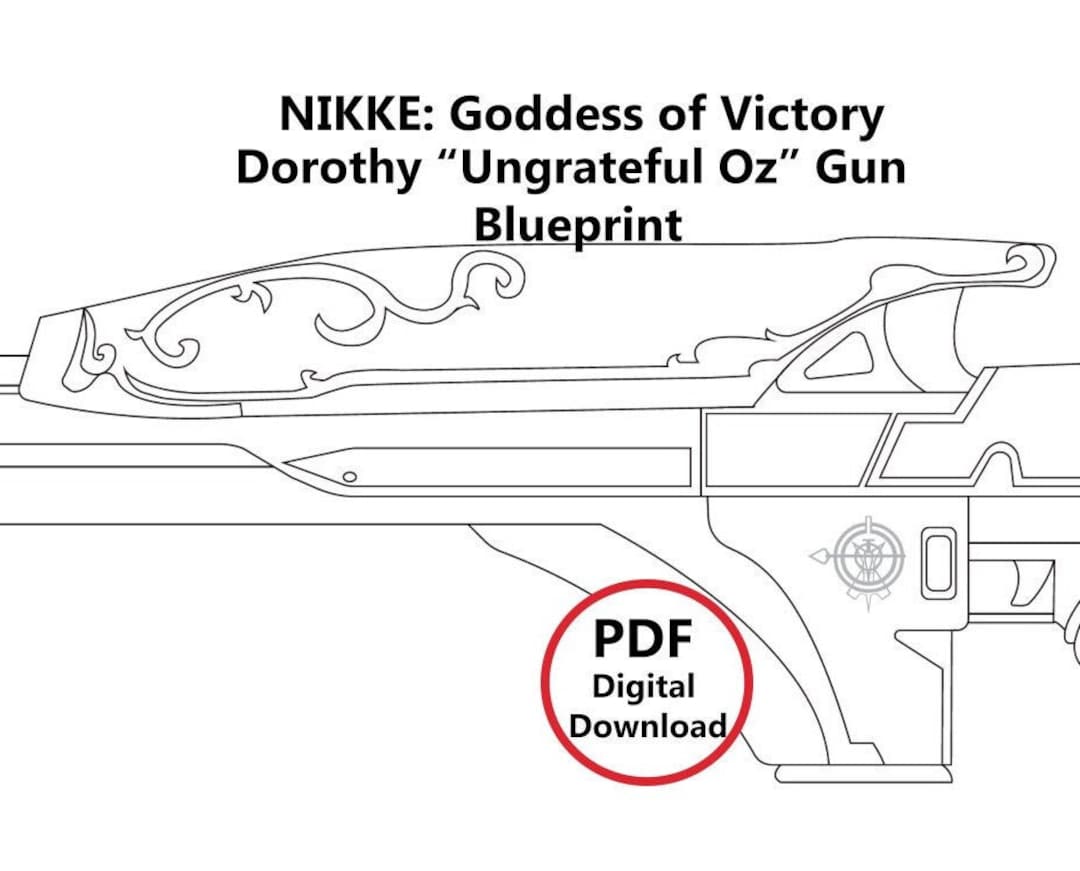 NIKKE Goddess of Victory Dorothy Gun Blueprint - Etsy