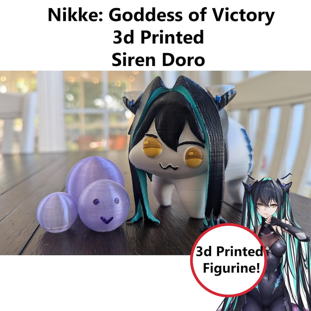 Siren Doro 3d Printed Figurine From Nikke - Etsy