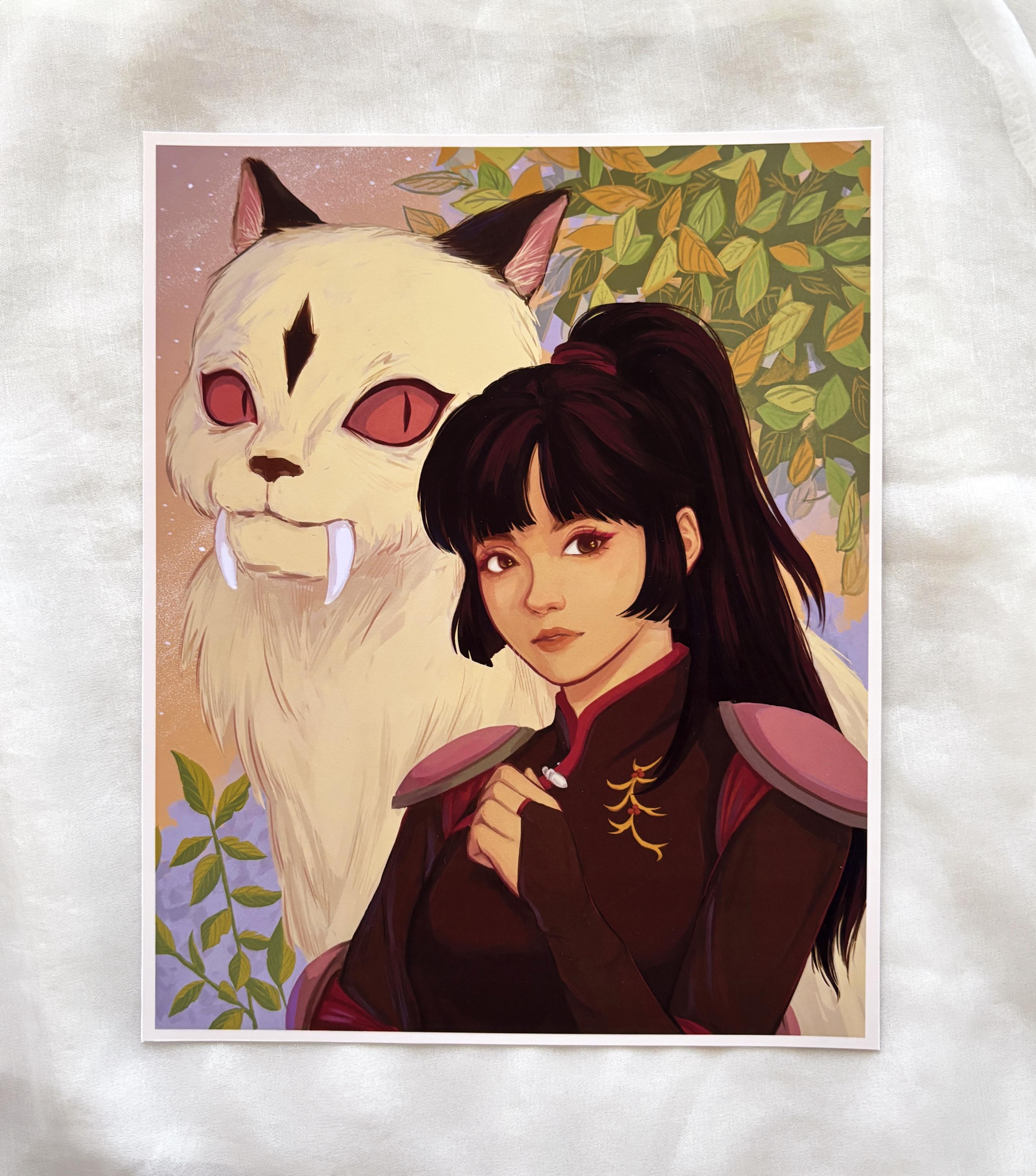 Sango and Kirara - Inuyasha Fan Art Print - Etsy