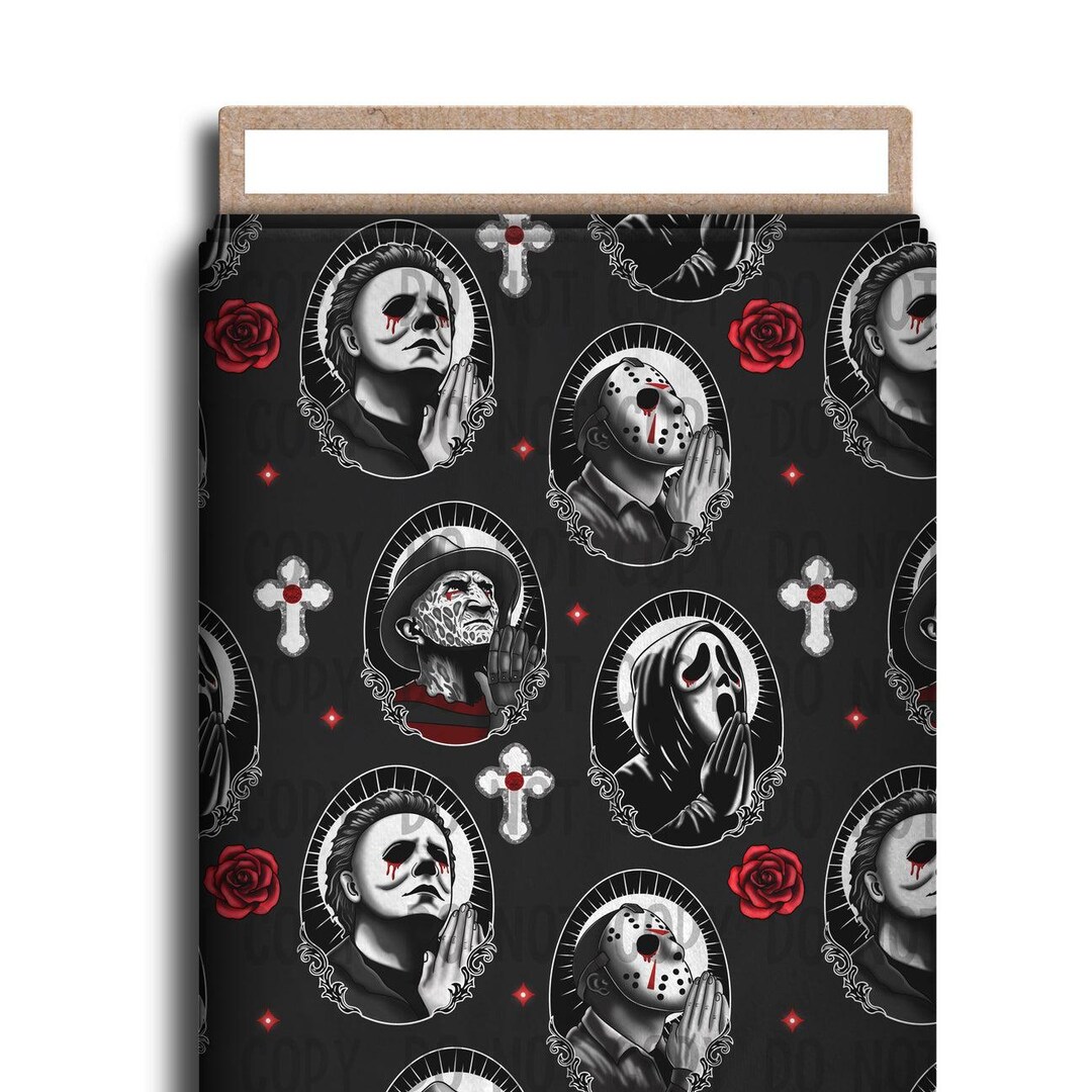 Horror Boy Prayer Fabric - Etsy