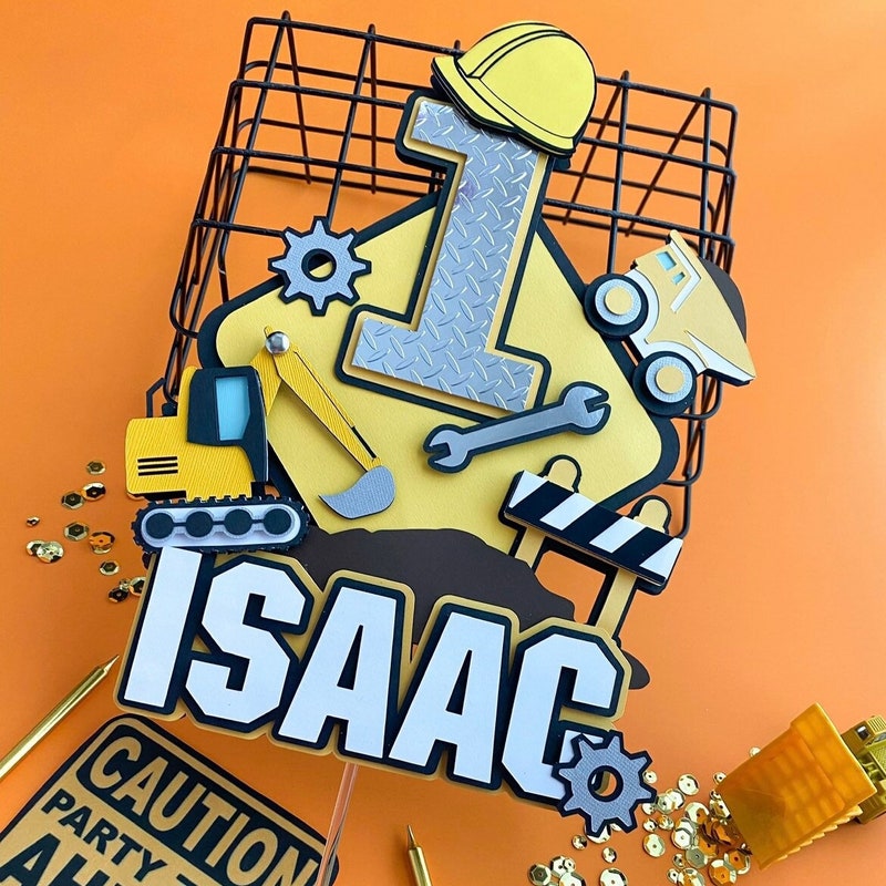 Excavator Cake Topper - Etsy