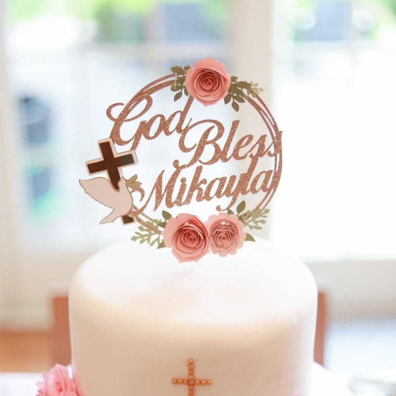God Bless Cake Topper - Etsy