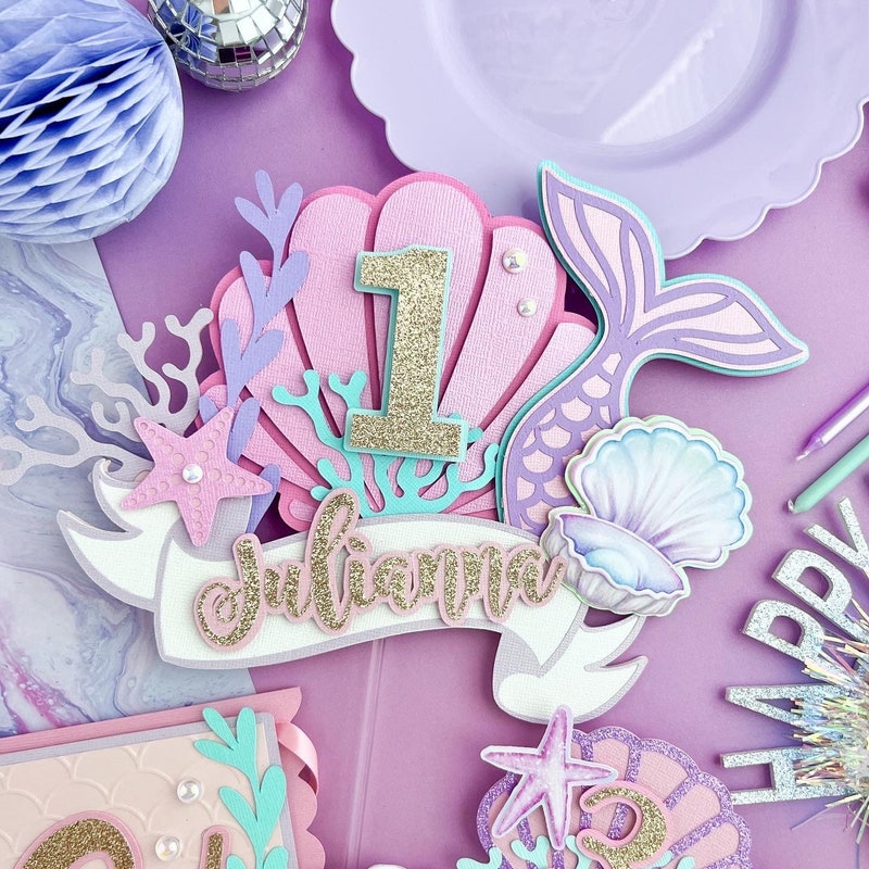 Mermaid Cake Topper - Etsy