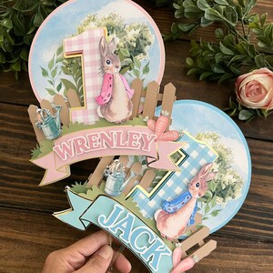 Peter Rabbit Cake Topper, Easter Cake Topper, Bunny Cake Topper, Peter ...