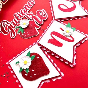 Strawberry 3D Letters, Strawberry Banner, Strawberry Party Decor ...