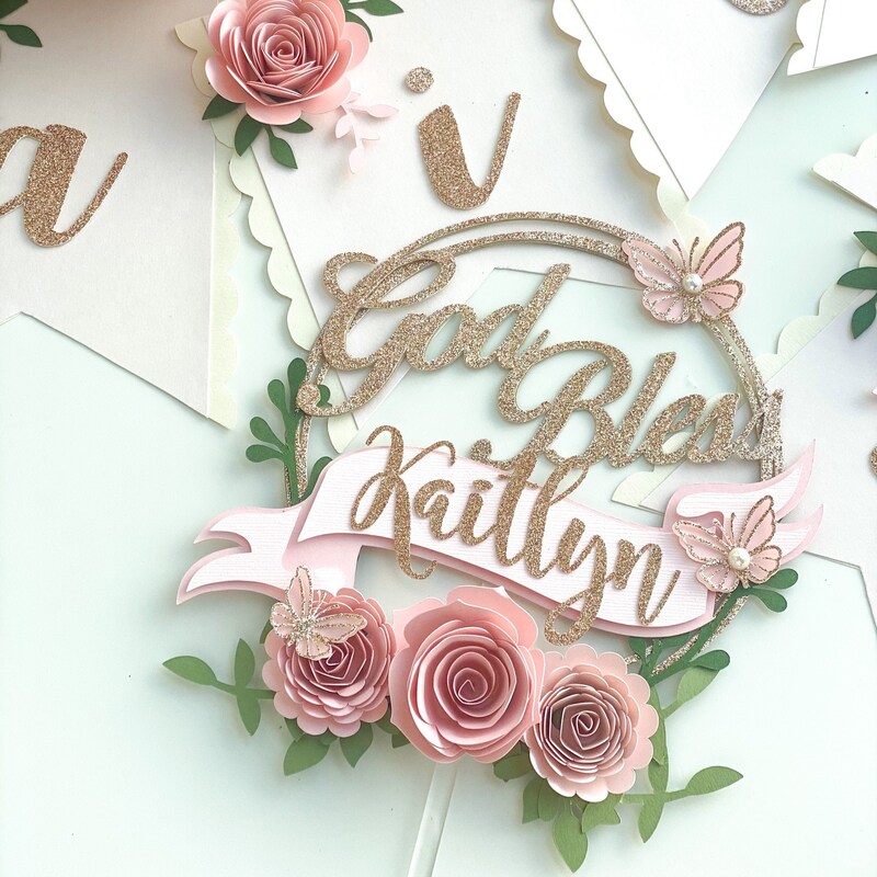 Christening Cake Topper - Etsy