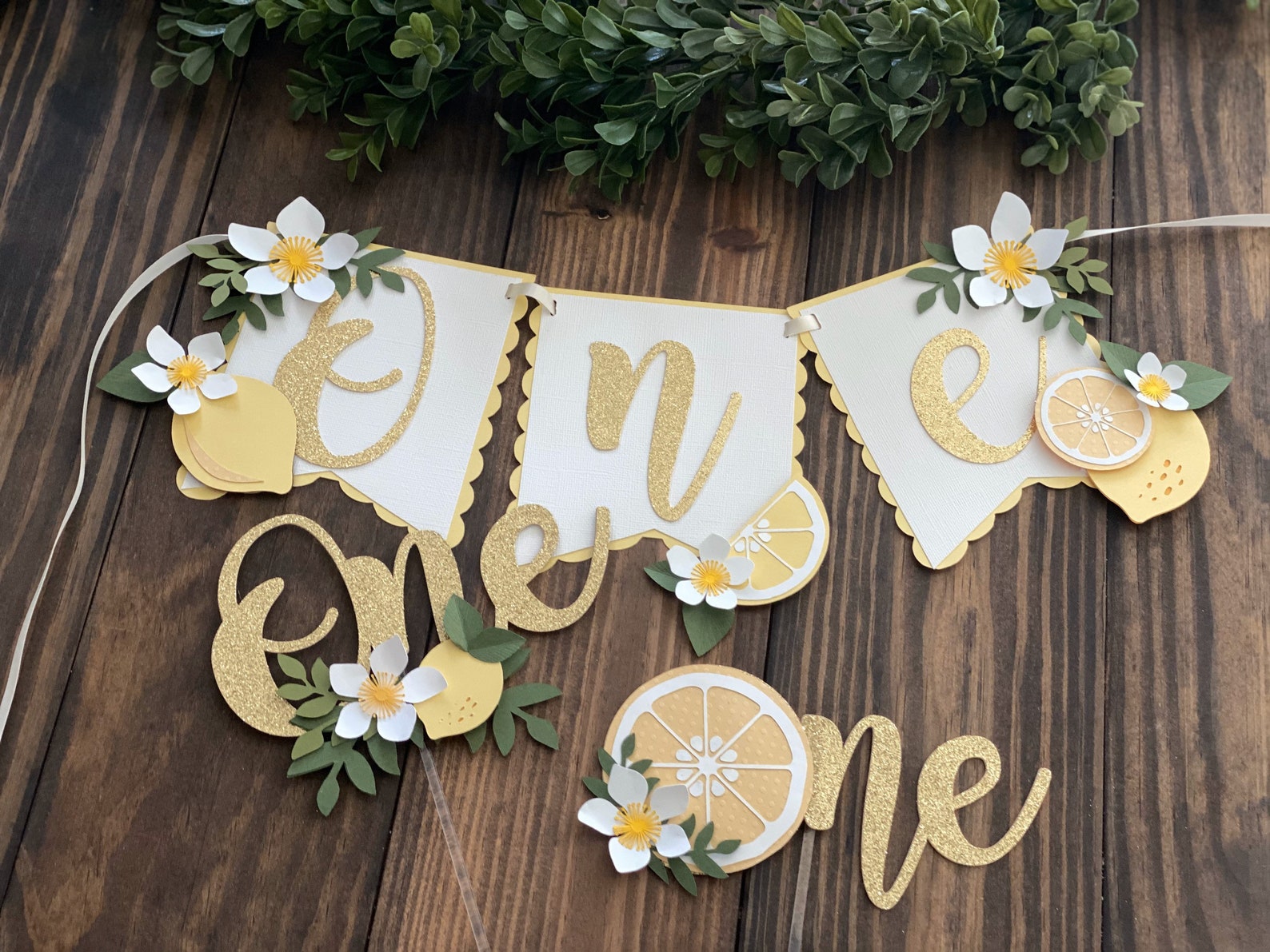 Lemonade high chair banner lemonade partylemonade first | Etsy