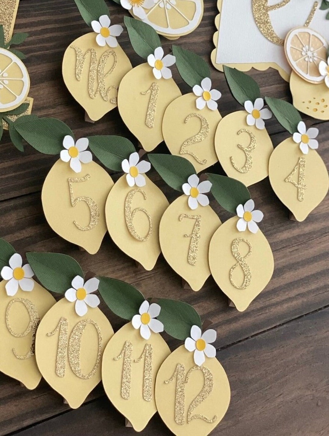 Lemonade Monthly Photo Banner, Lemon Theme Milestone Banner, Lemon ...