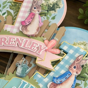 Peter Rabbit Cake Topper, Easter Cake Topper, Bunny Cake Topper, Peter ...