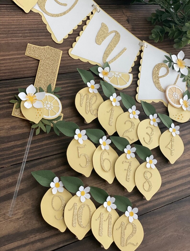 Lemonade High Chair Banner Lemonade Partylemonade First - Etsy