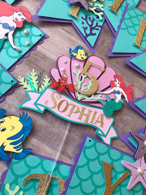 Ariel cake topper little mermaid cake topper Princess ariel | Etsy