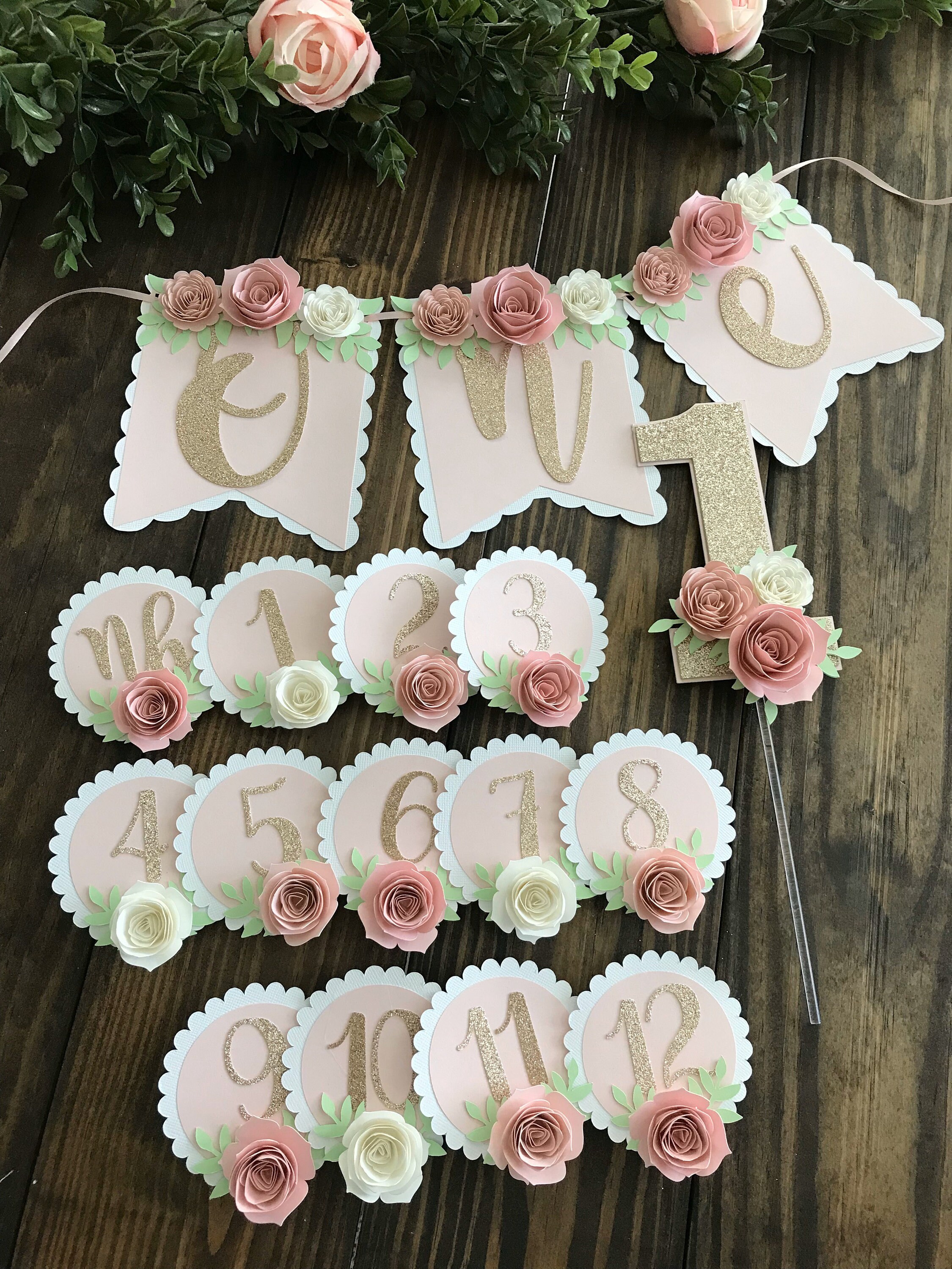Floral High Chair Banner, Floral Party Package, Floral Banner, Boho ...