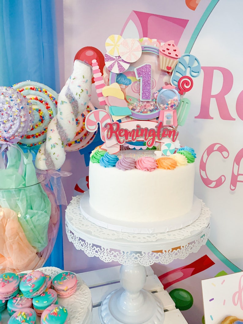 Candyland Cake Topper | Sweet Candy Theme Birthday Decoration ...