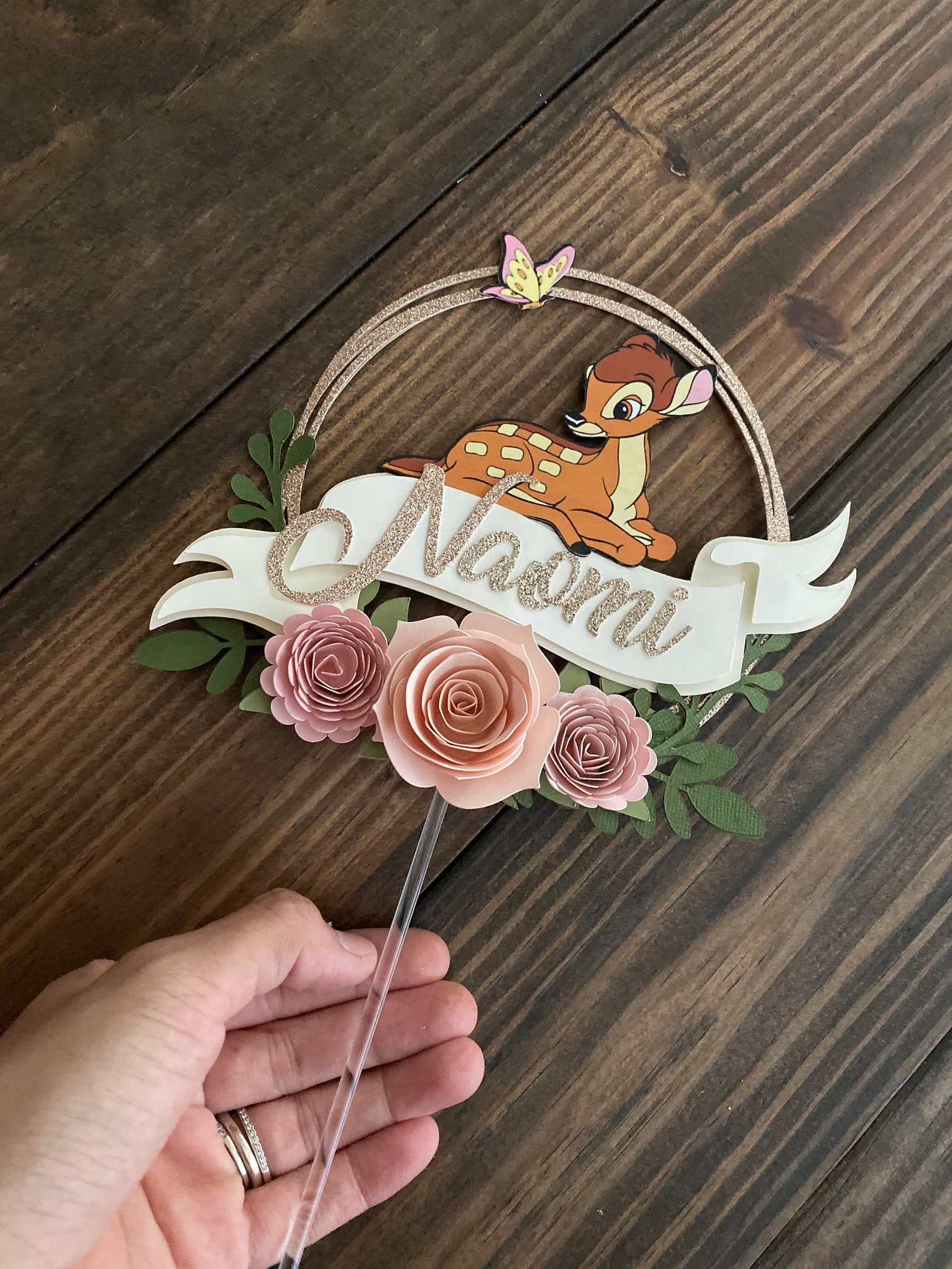 Topper de pastel de Bambi topper pastel de un año topper de - Etsy España
