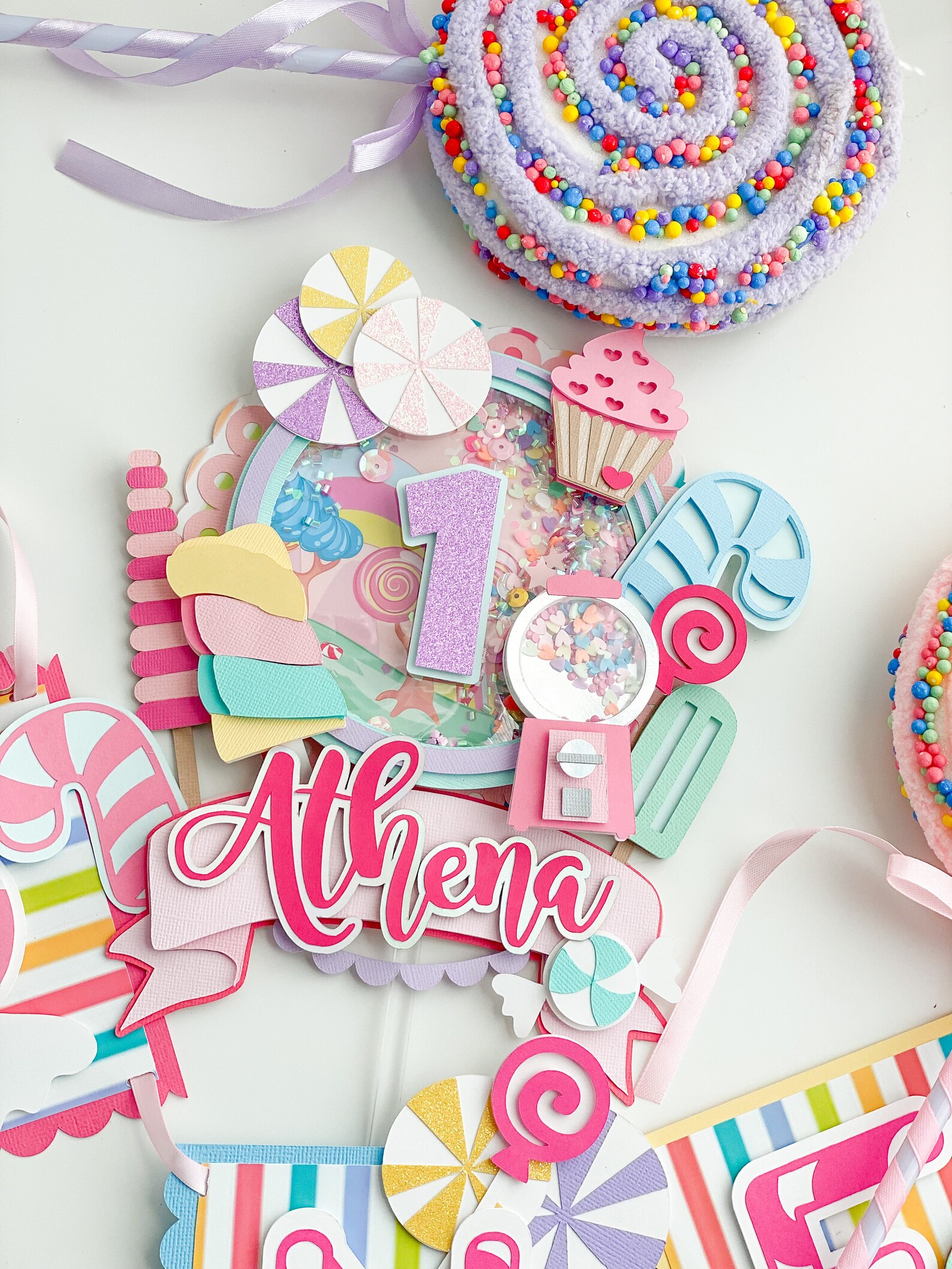 Candyland Cake Topper | Sweet Candy Theme Birthday Decoration ...