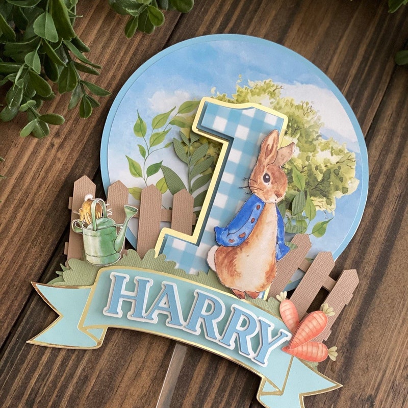 Peter Rabbit Cake Topper - Etsy
