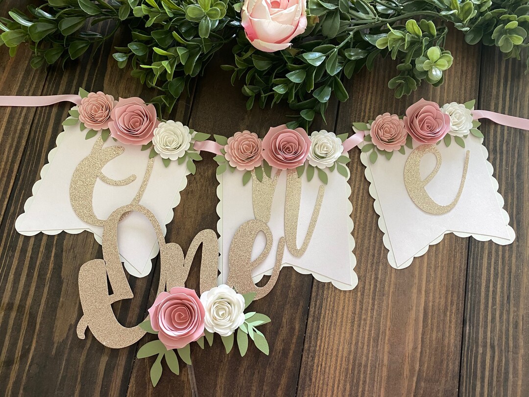 Floral High Chair Banner, Floral Party Package, Floral Banner, Boho ...