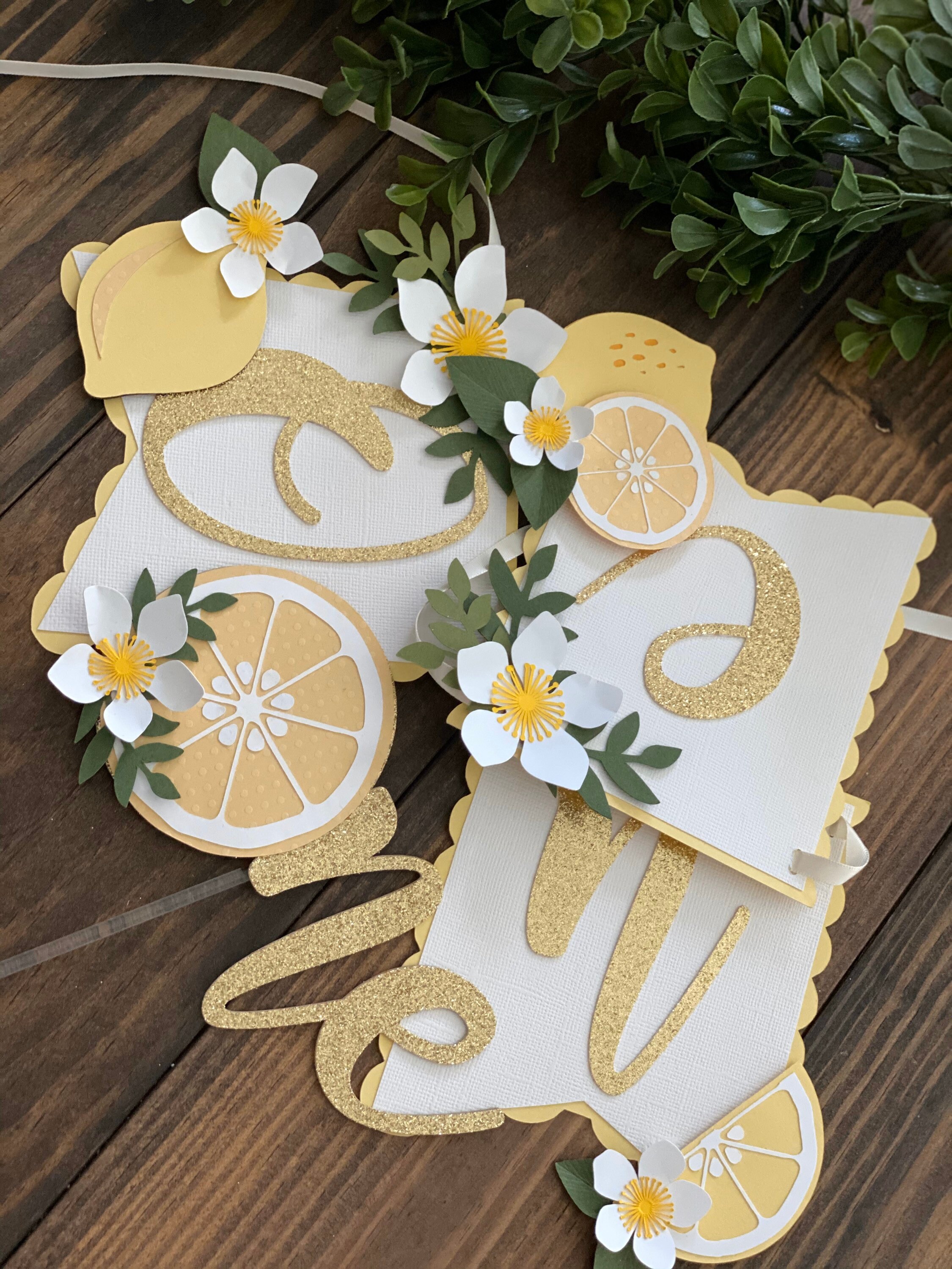 Lemonade high chair banner lemonade partylemonade first | Etsy