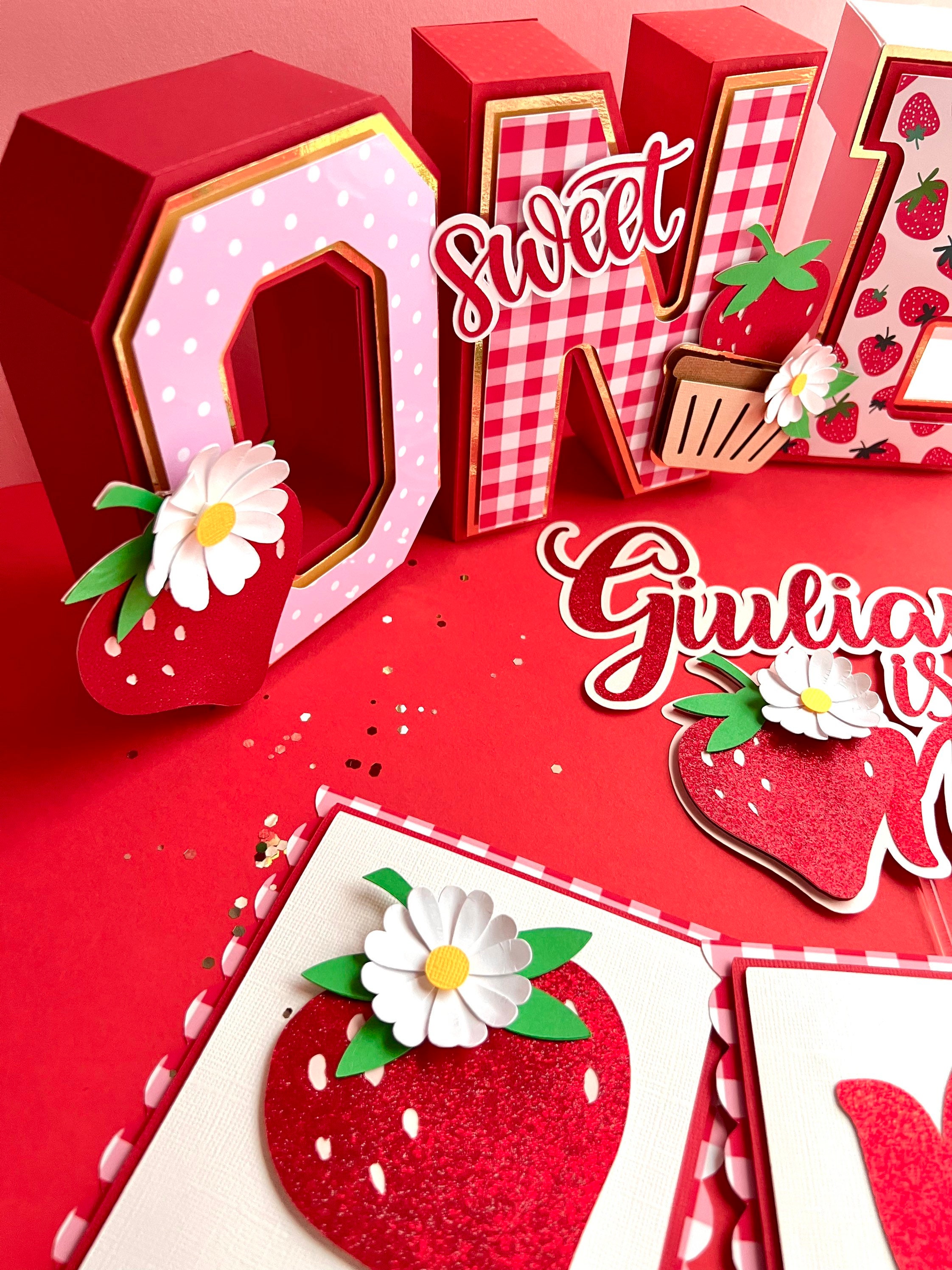 Strawberry High Chair Banner Strawberry Banner Strawberry - Etsy
