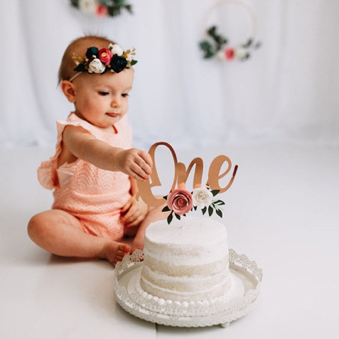 One Cake Topper, 1st Birthday Cake Topper, Smash Cake Topper, First ...