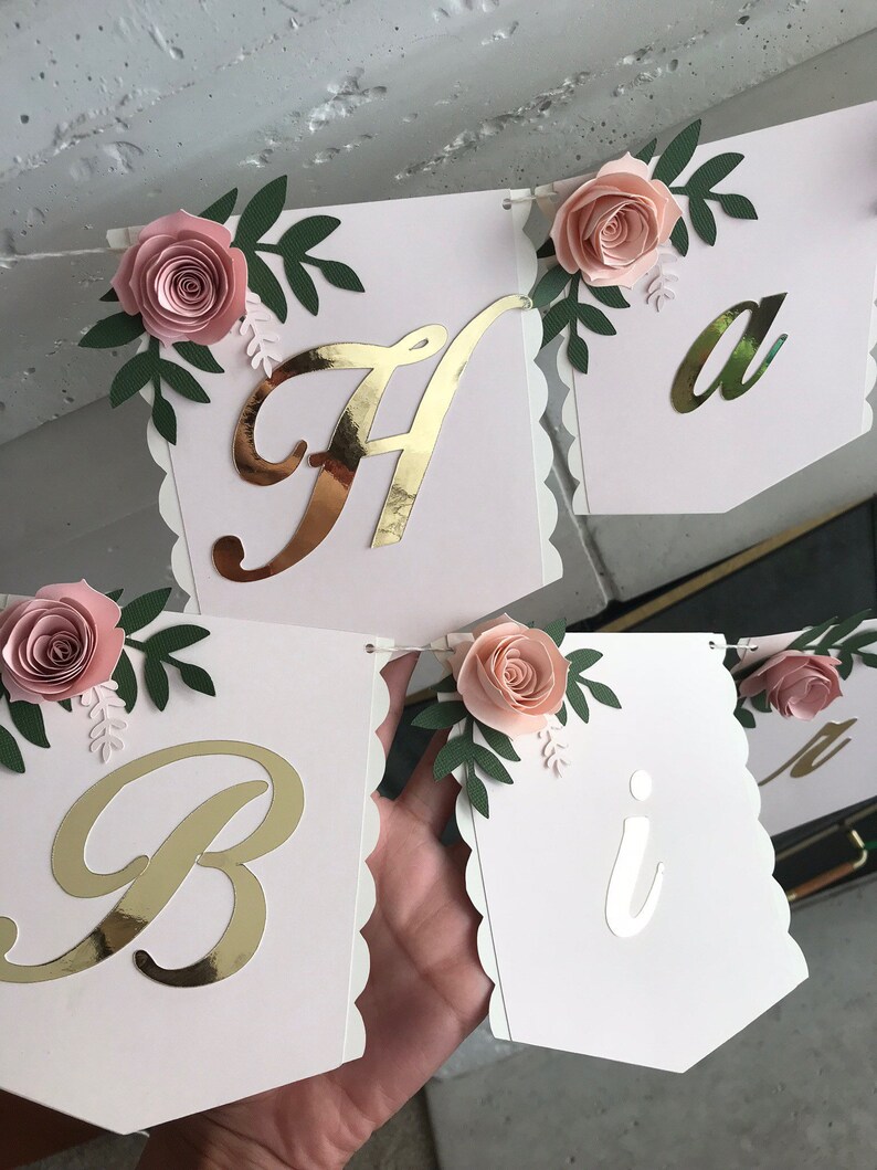 Custom Name Banner, Girl Name Banner, 1st Birthday Banner, Personalized ...