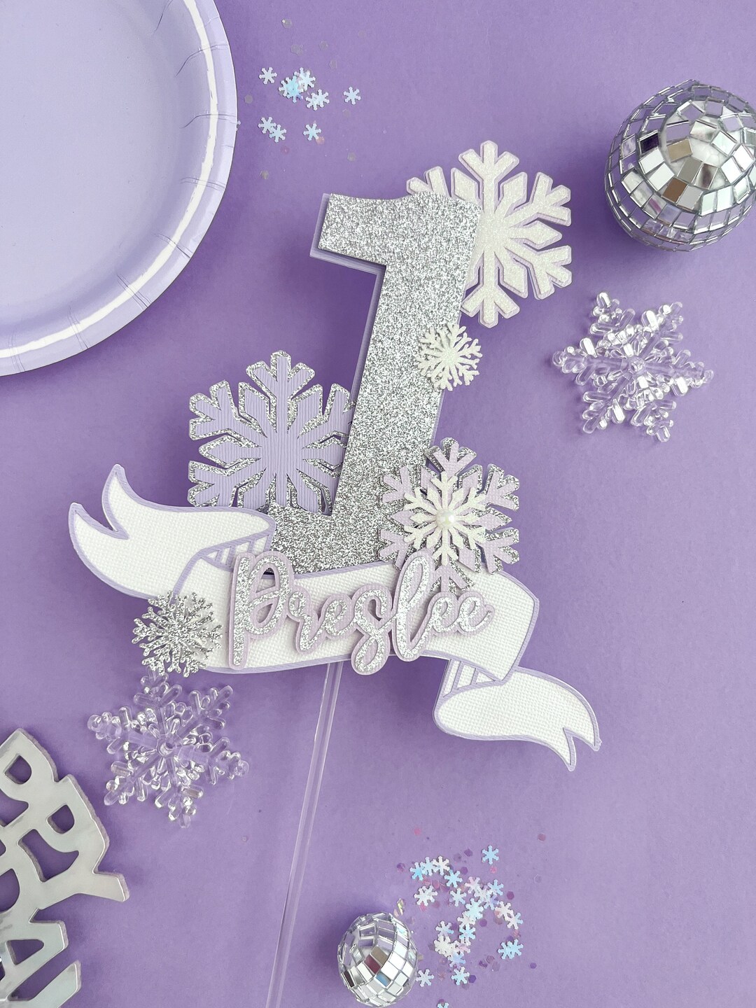 Winter Onederland Cake Topper, Winter First Birthday, Winter Onederland ...